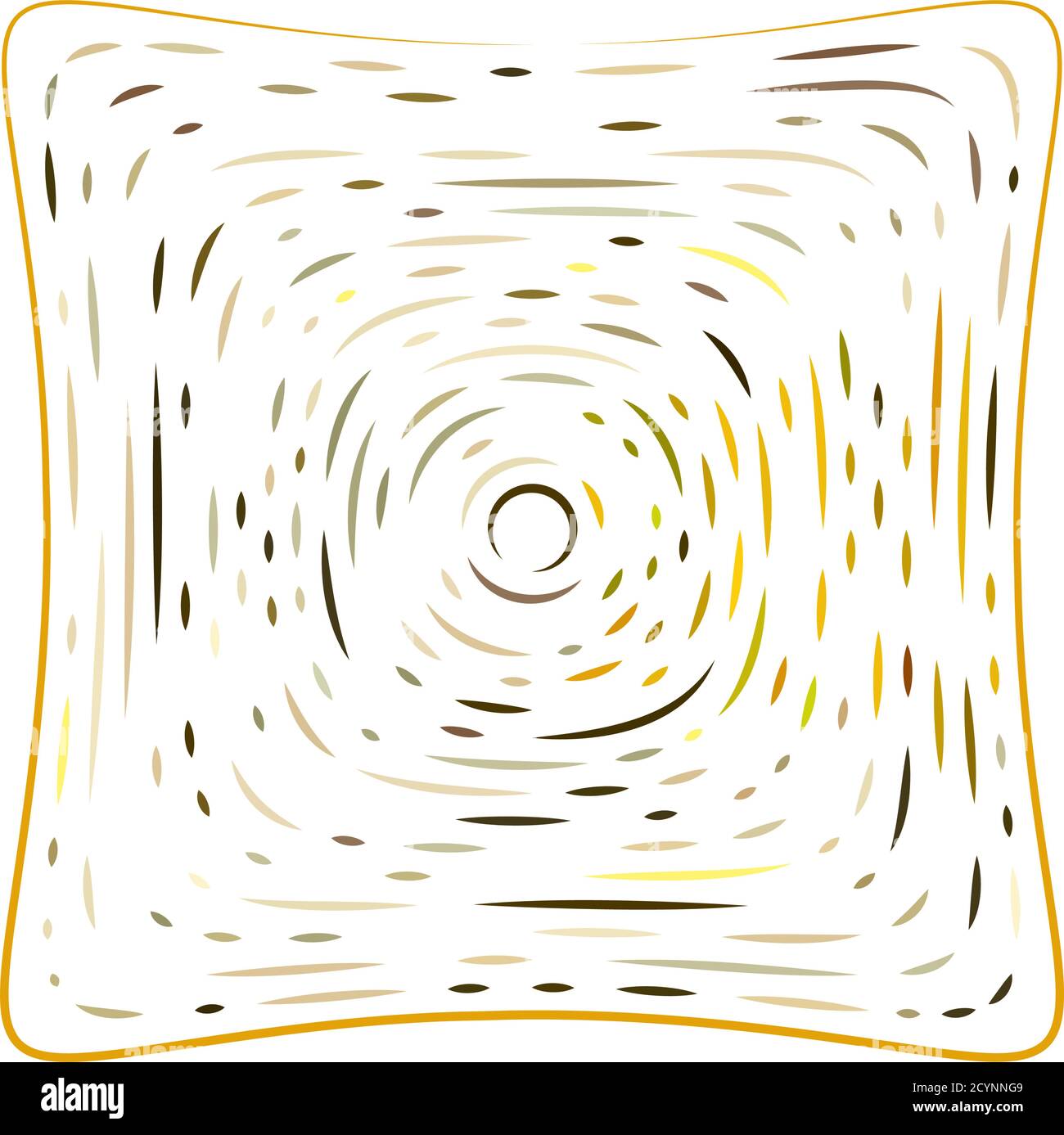 Squeeze distortion square particle element. Abstract geometric ...