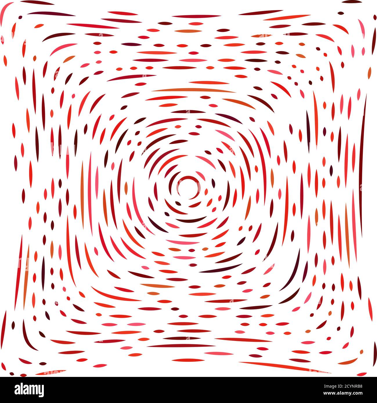 Squeeze distortion square particle element. Abstract geometric ...