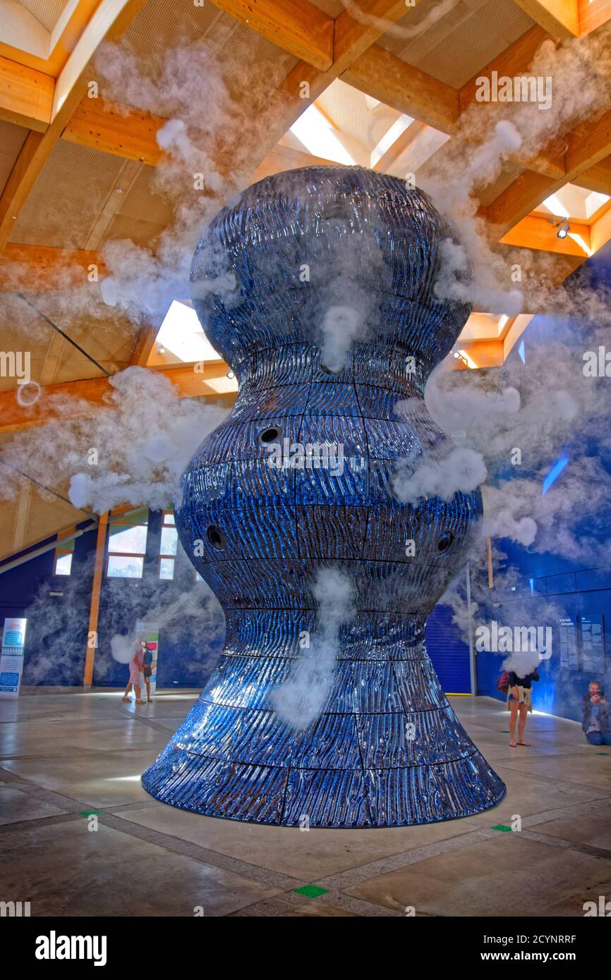 Infinity Blue sculpture at the Eden Project, Bodelva near St. Austell ...