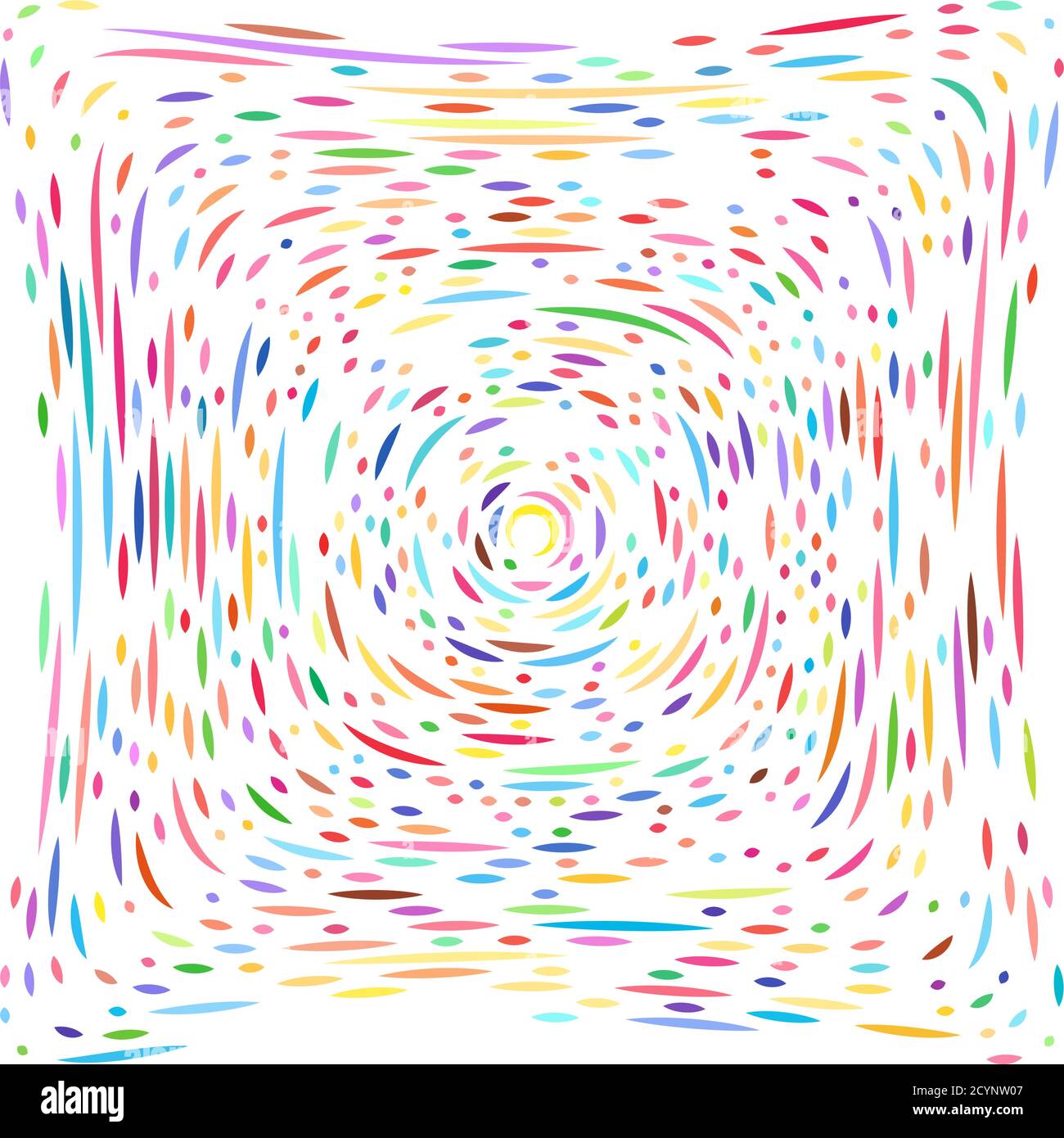 Squeeze distortion square particle element. Abstract geometric ...