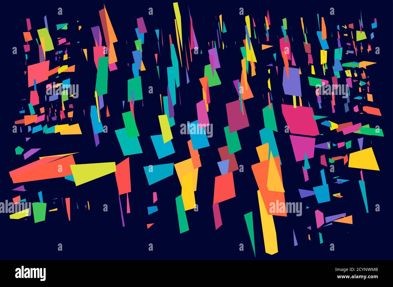 Abstract vector art - Random geometry shapes vector illustration ...