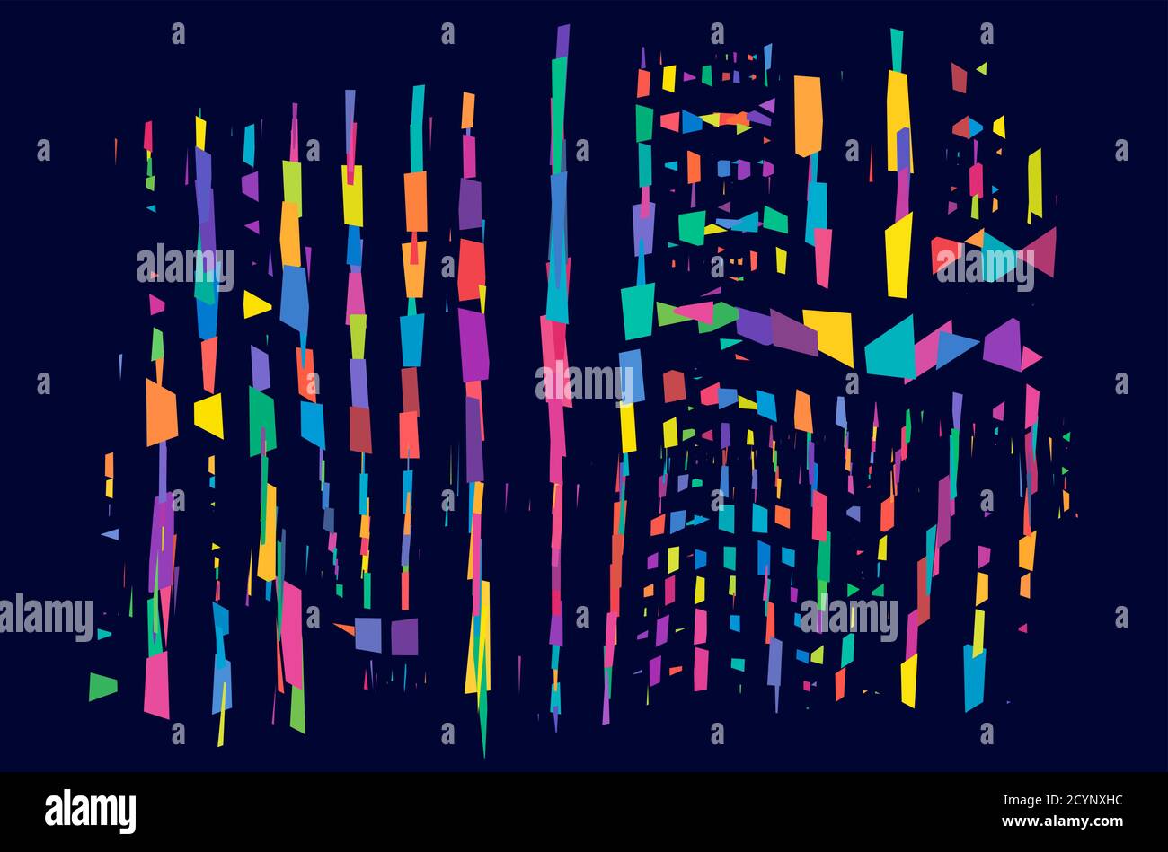 Abstract vector art - Random geometry shapes vector illustration ...