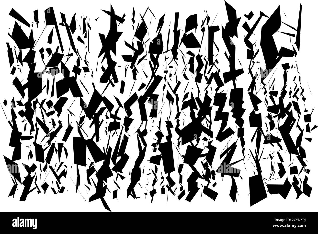 Abstract vector art - Random geometry shapes vector illustration ...