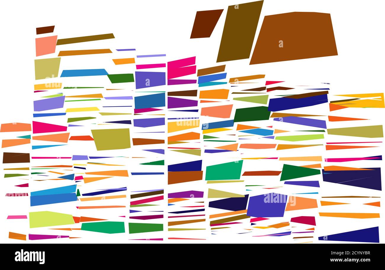 Abstract vector art - Random geometry shapes vector illustration ...