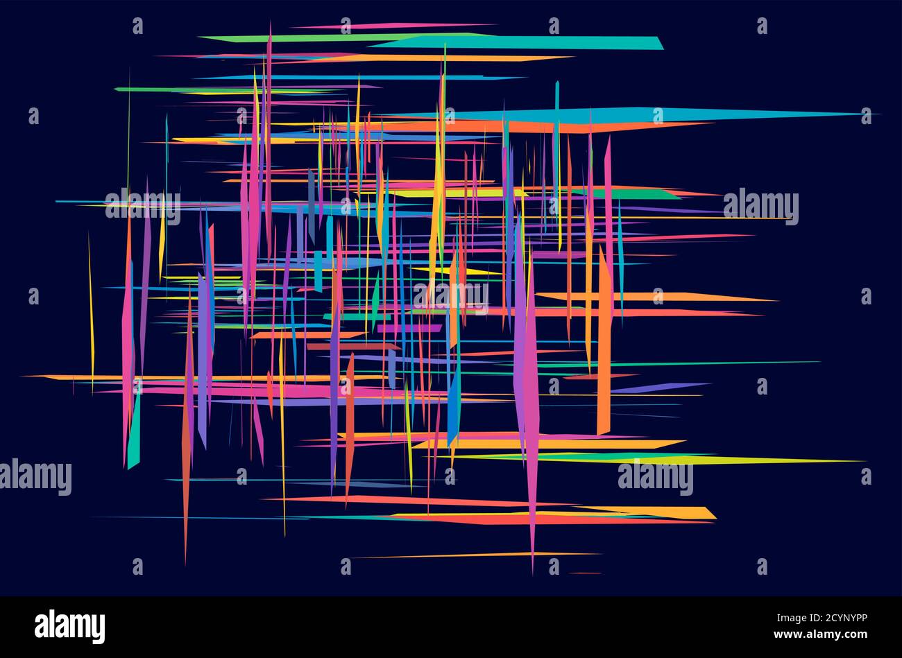 Abstract vector art - Random geometry shapes vector illustration ...