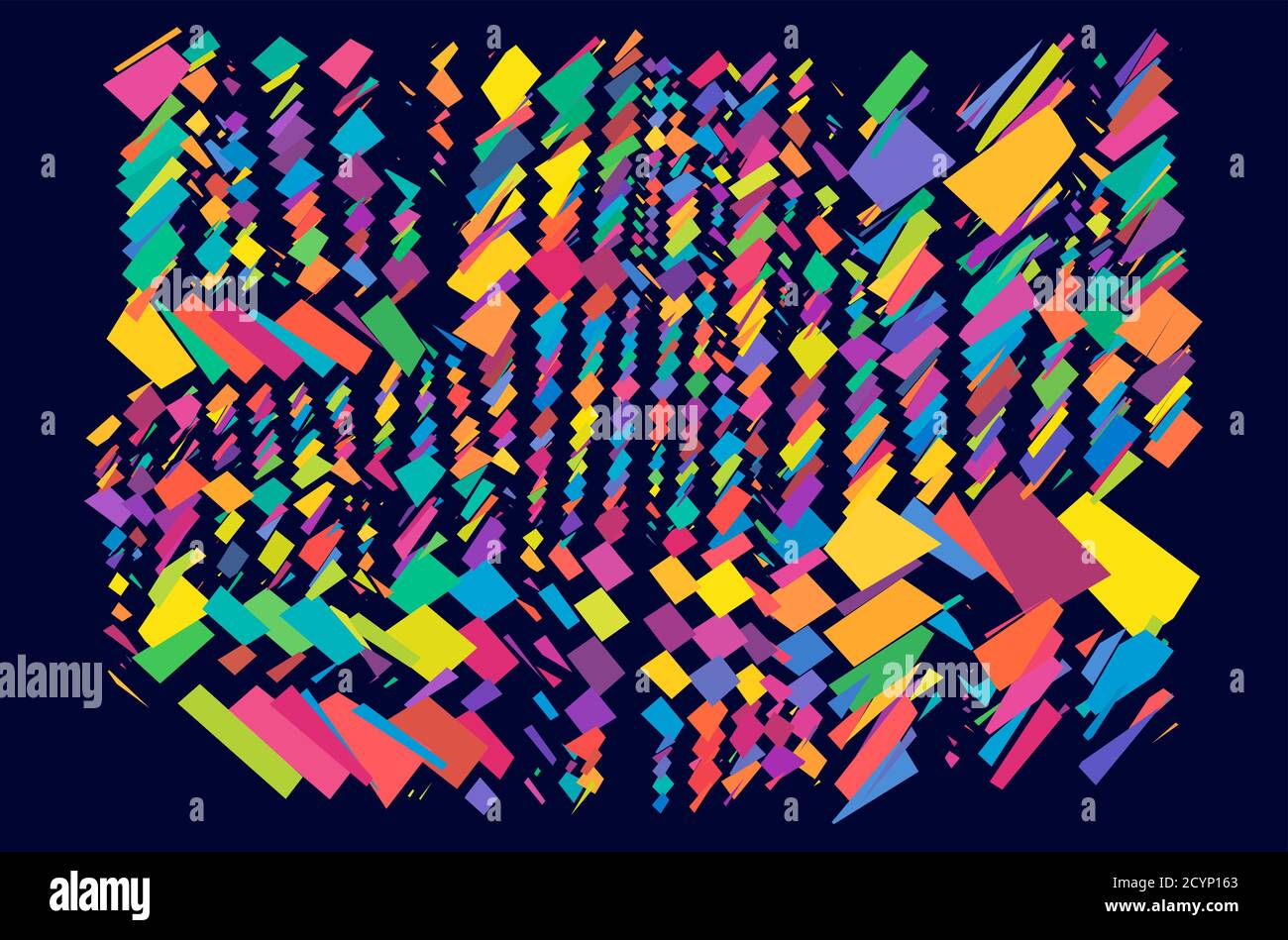 Abstract vector art - Random geometry shapes vector illustration ...