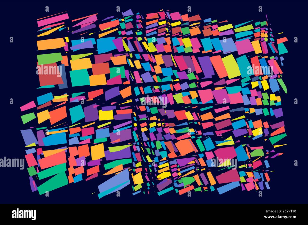 Abstract vector art - Random geometry shapes vector illustration ...