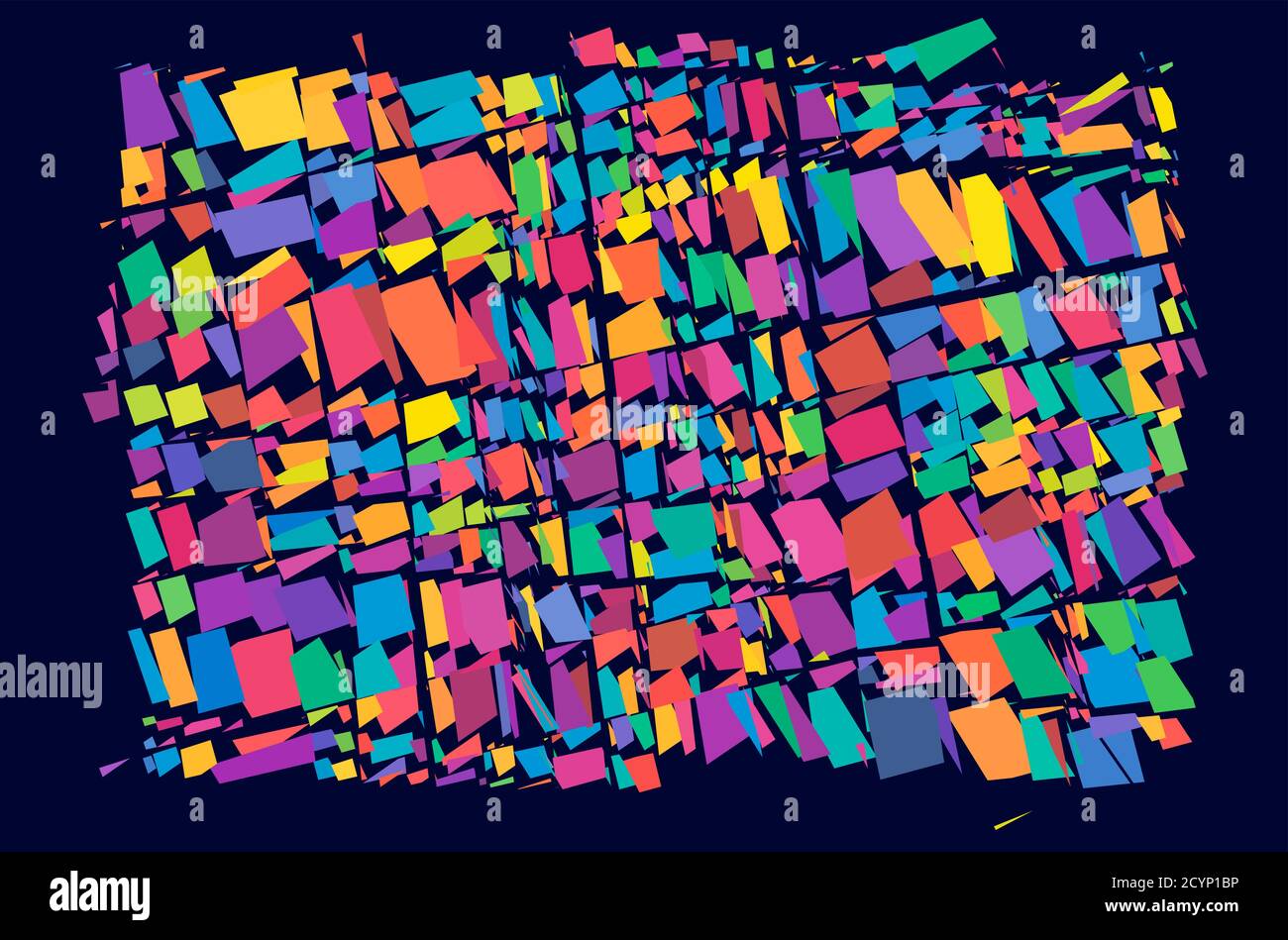 Abstract vector art - Random geometry shapes vector illustration ...