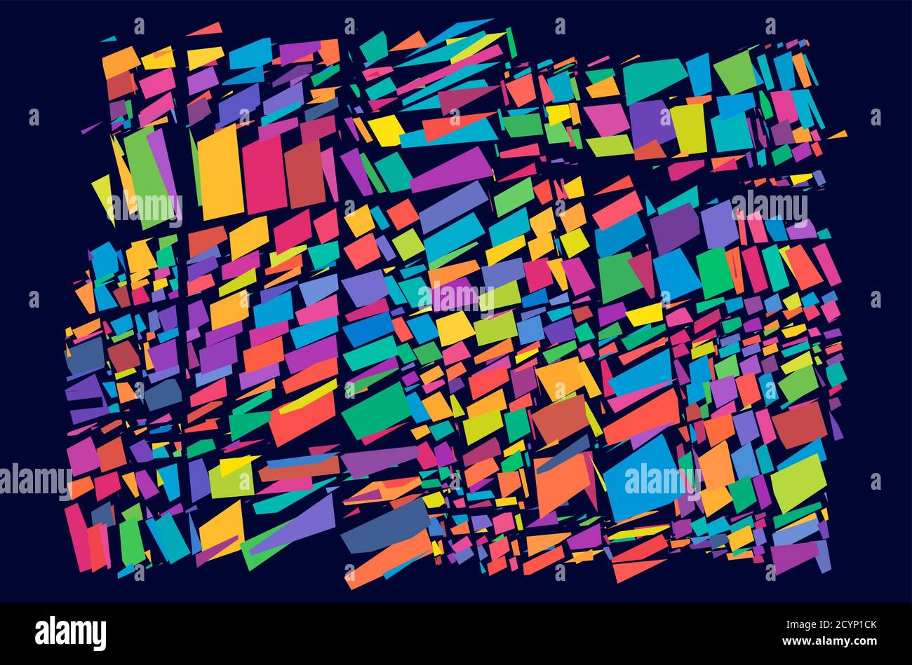 Abstract vector art - Random geometry shapes vector illustration ...