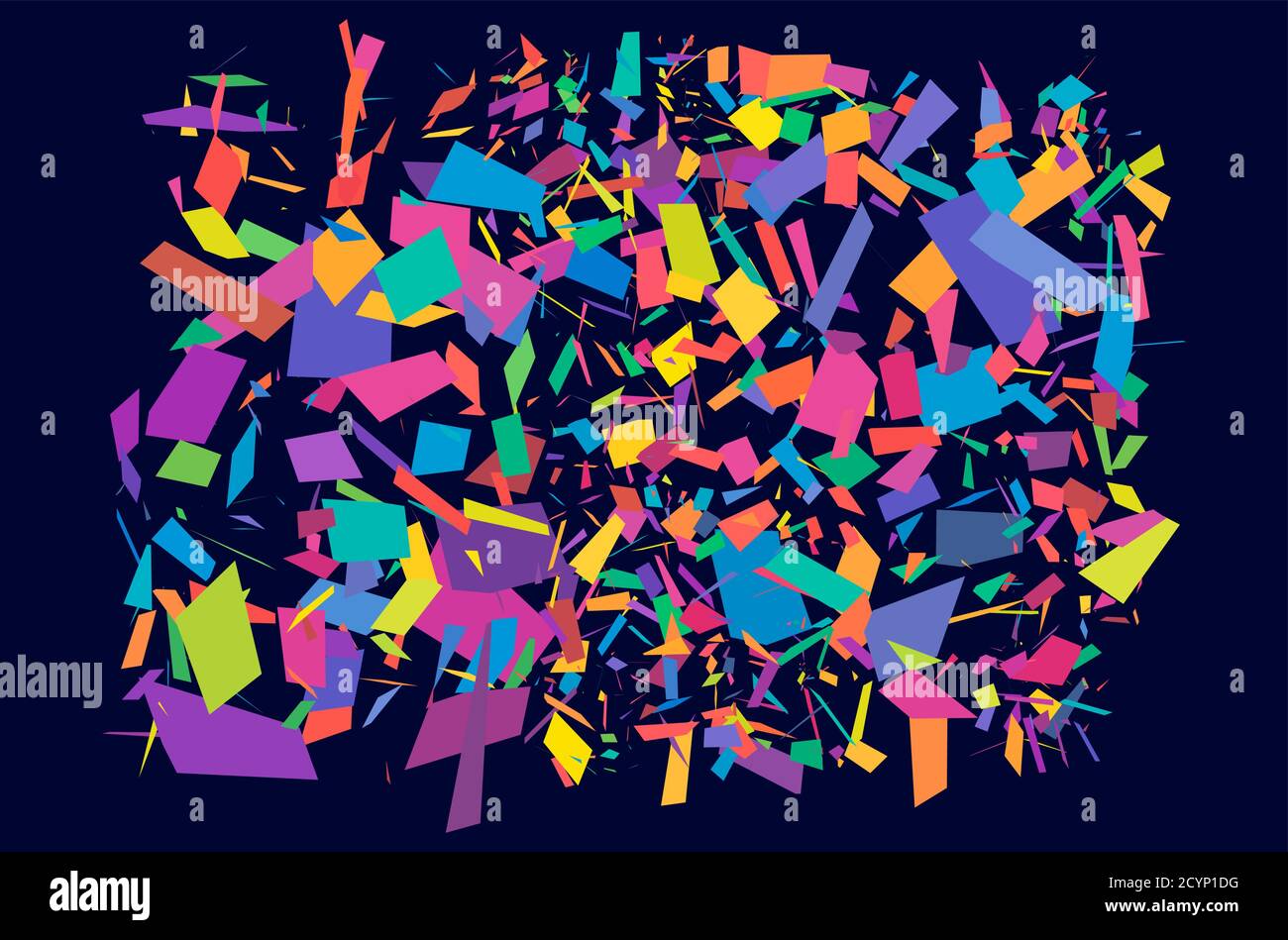 Abstract vector art - Random geometry shapes vector illustration ...