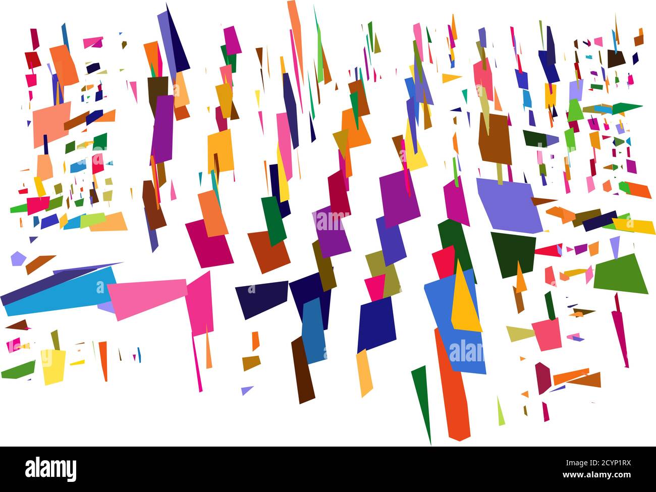 Abstract vector art - Random geometry shapes vector illustration ...