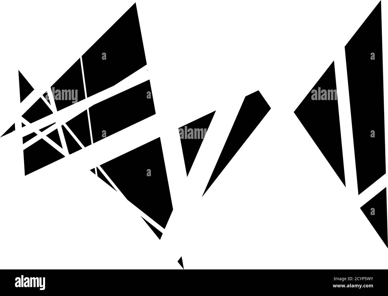 Smashed glass effect Stock Vector Images - Alamy