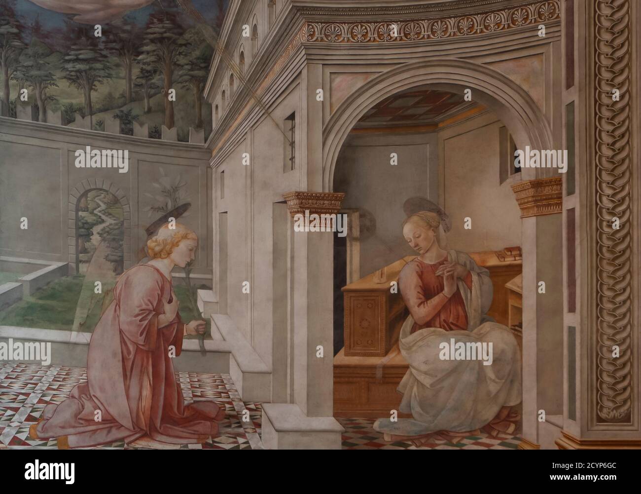 Fresco in the apse by filippo lippi hi-res stock photography and images ...