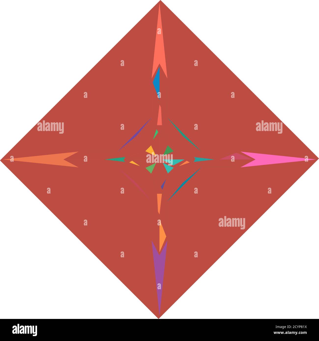 Abstract Random Geometry Shape Generative Art Geometric Zig Zag Criss Cross Angular Edgy