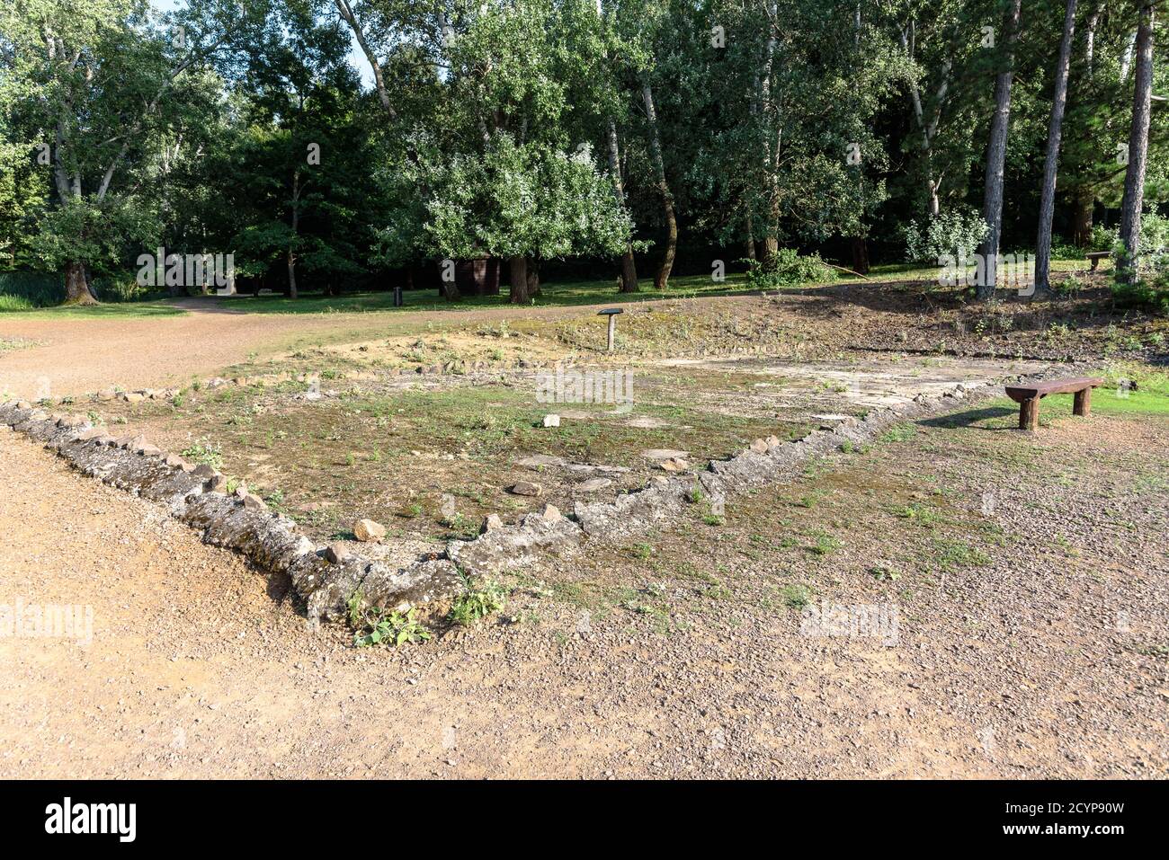 The remains of the foundation of the kitchen at the communist prison ...