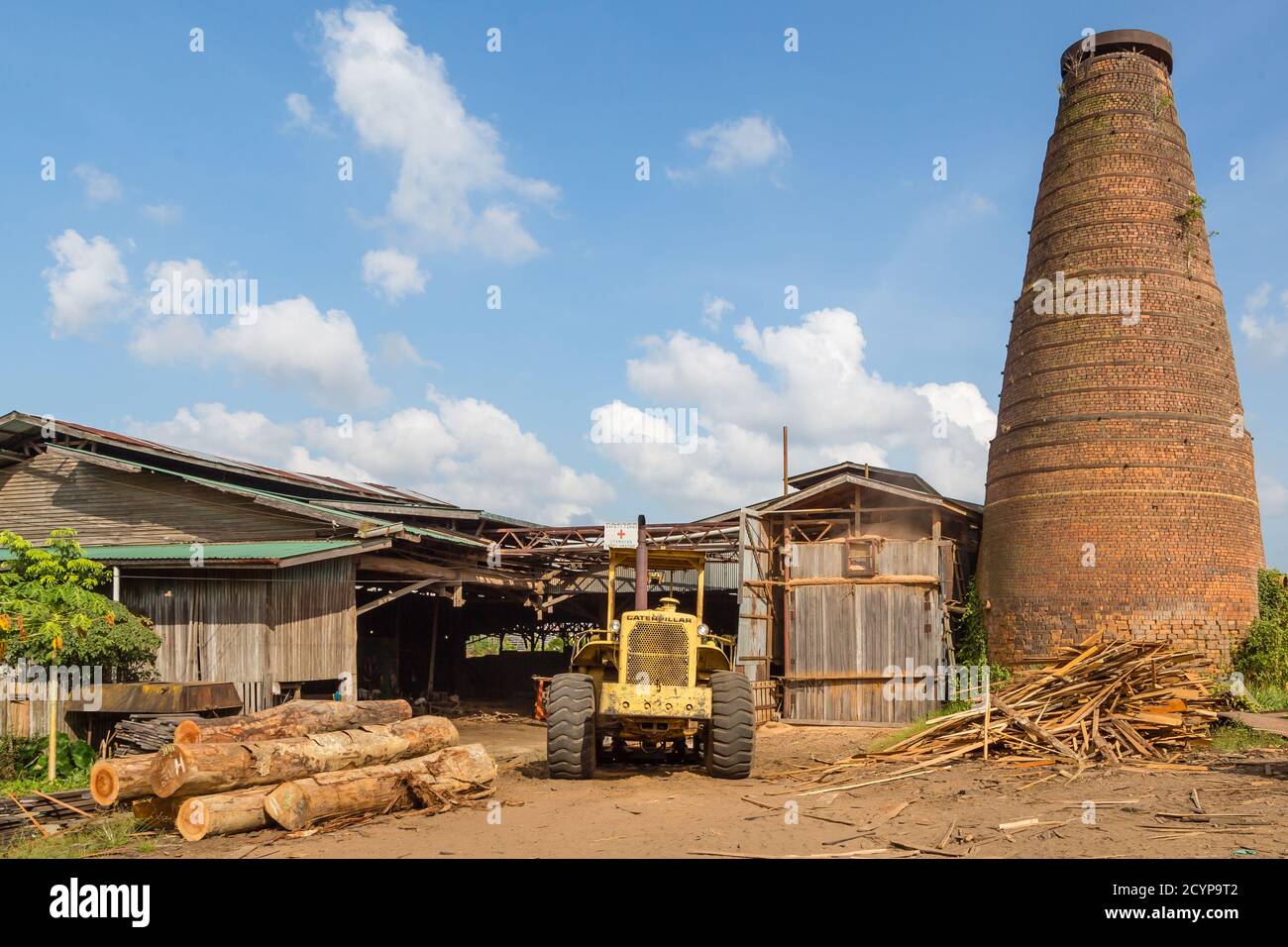 Sawmill incinerator hi-res stock photography and images - Alamy