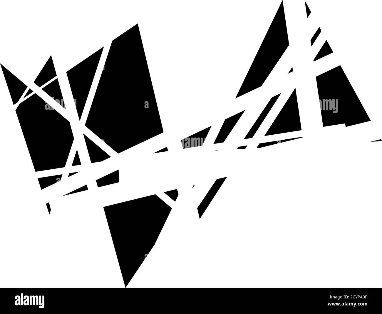 crushed, cracked, destroyed and fractured or smashed surface texture ...