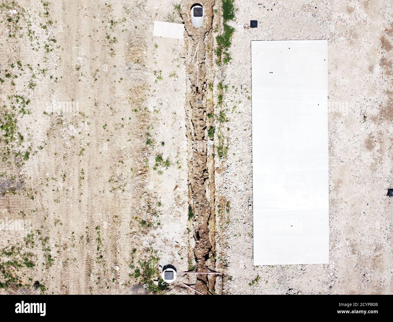 Aerial static view construction site hi-res stock photography and ...
