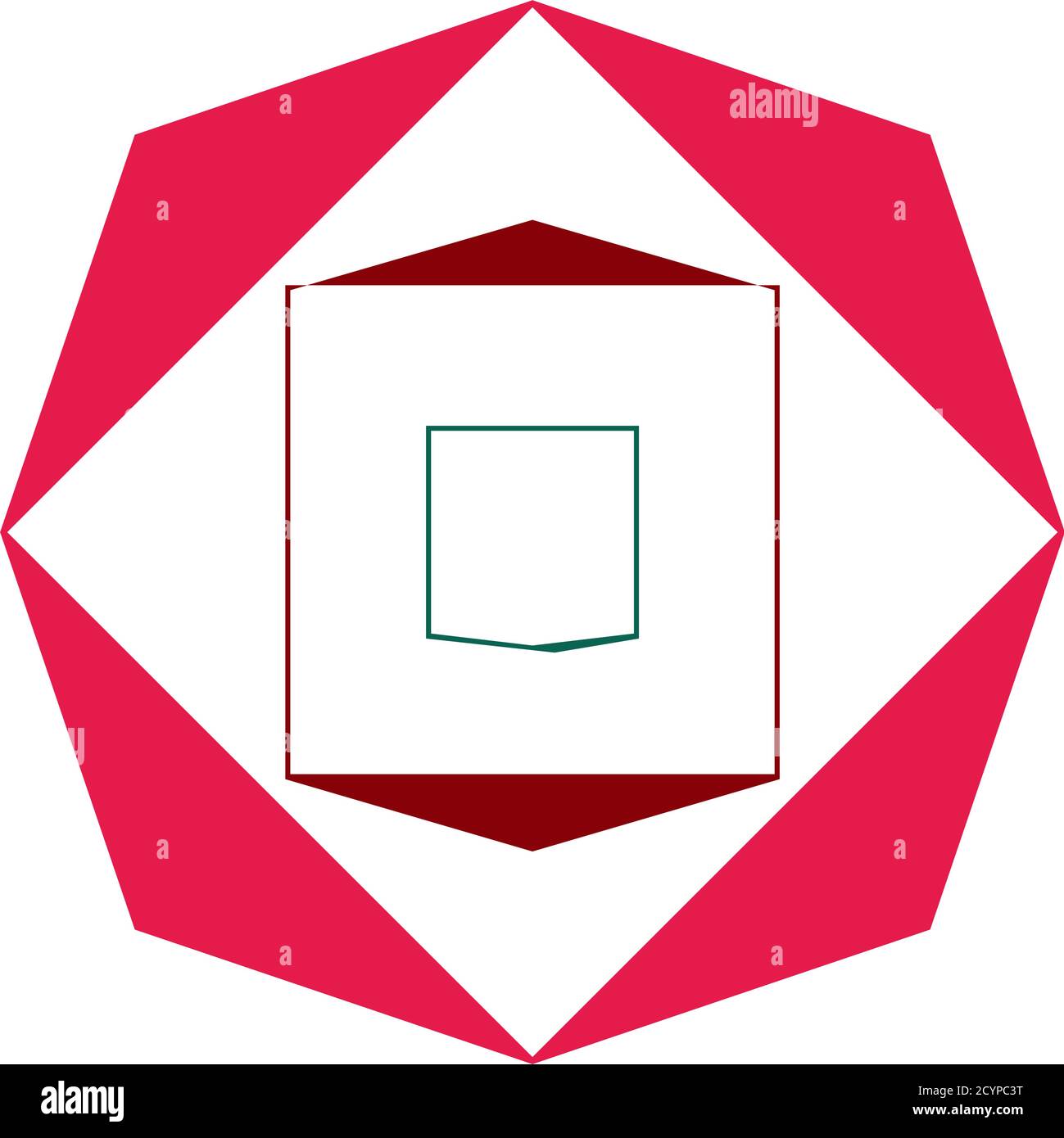 Abstract Random Geometry Shape Generative Art Geometric Zig Zag Criss Cross Angular Edgy