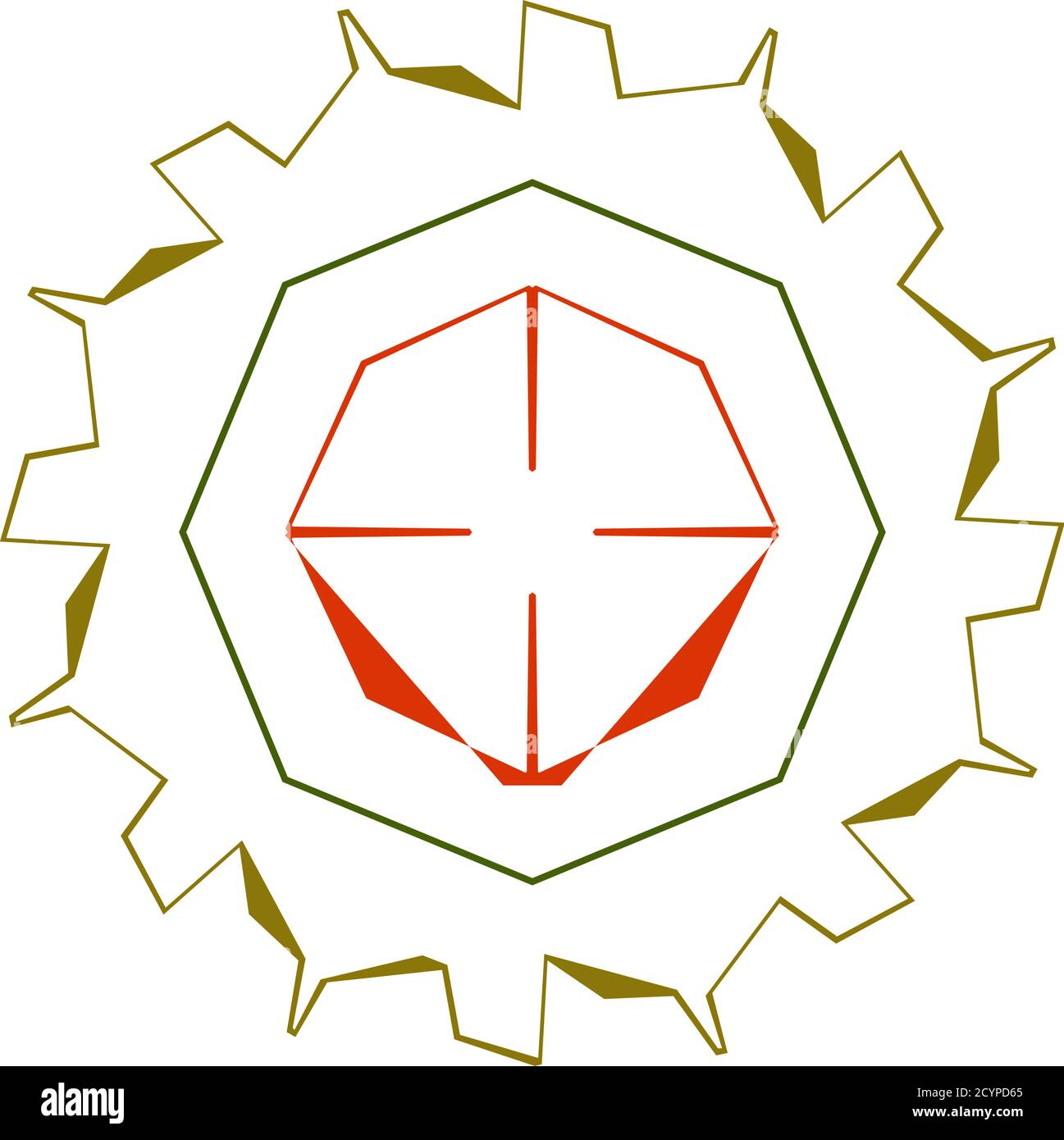 Abstract Random Geometry Shape Generative Art Geometric Zig Zag Criss Cross Angular Edgy