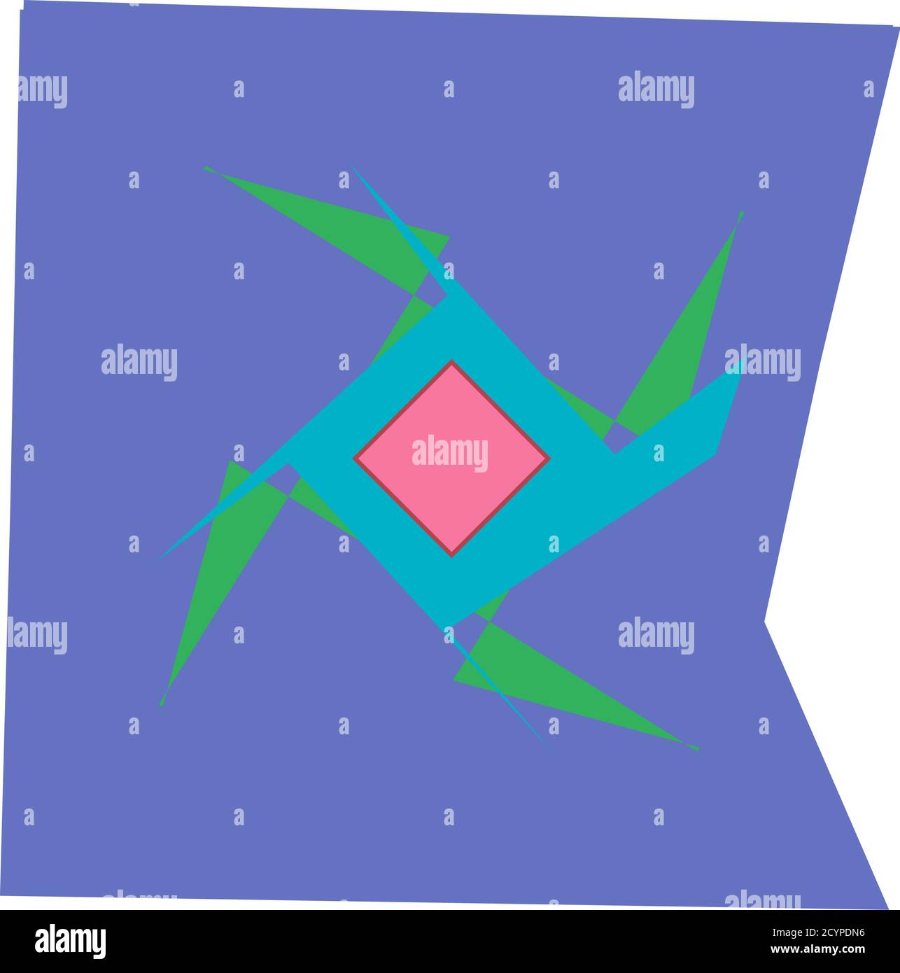 Abstract Random Geometry Shape Generative Art Geometric Zig Zag Criss Cross Angular Edgy