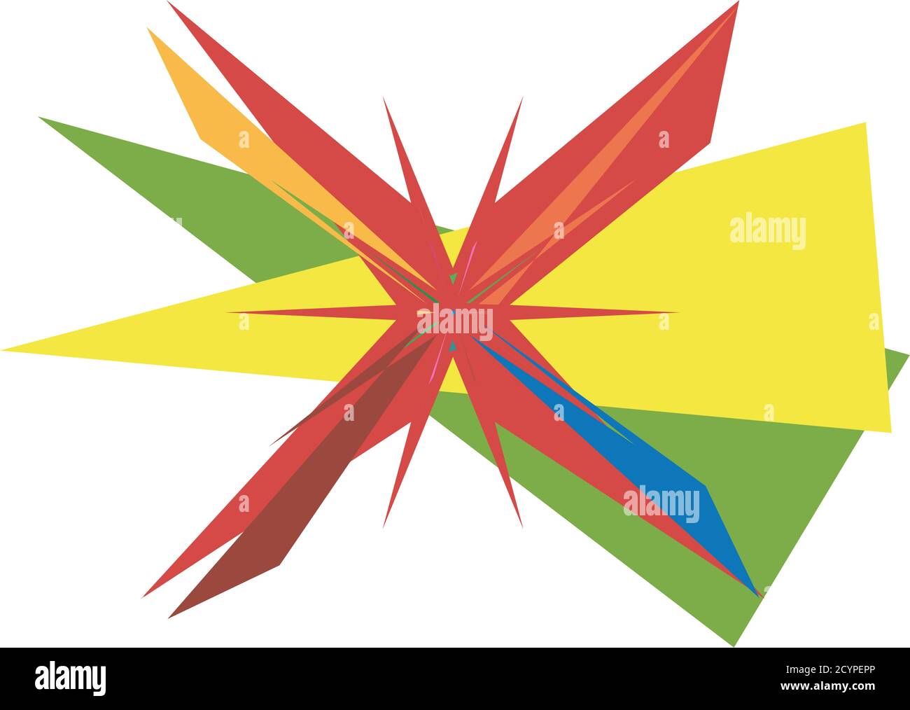 Abstract Random Geometry Shape Generative Art Geometric Zig Zag Criss Cross Angular Edgy
