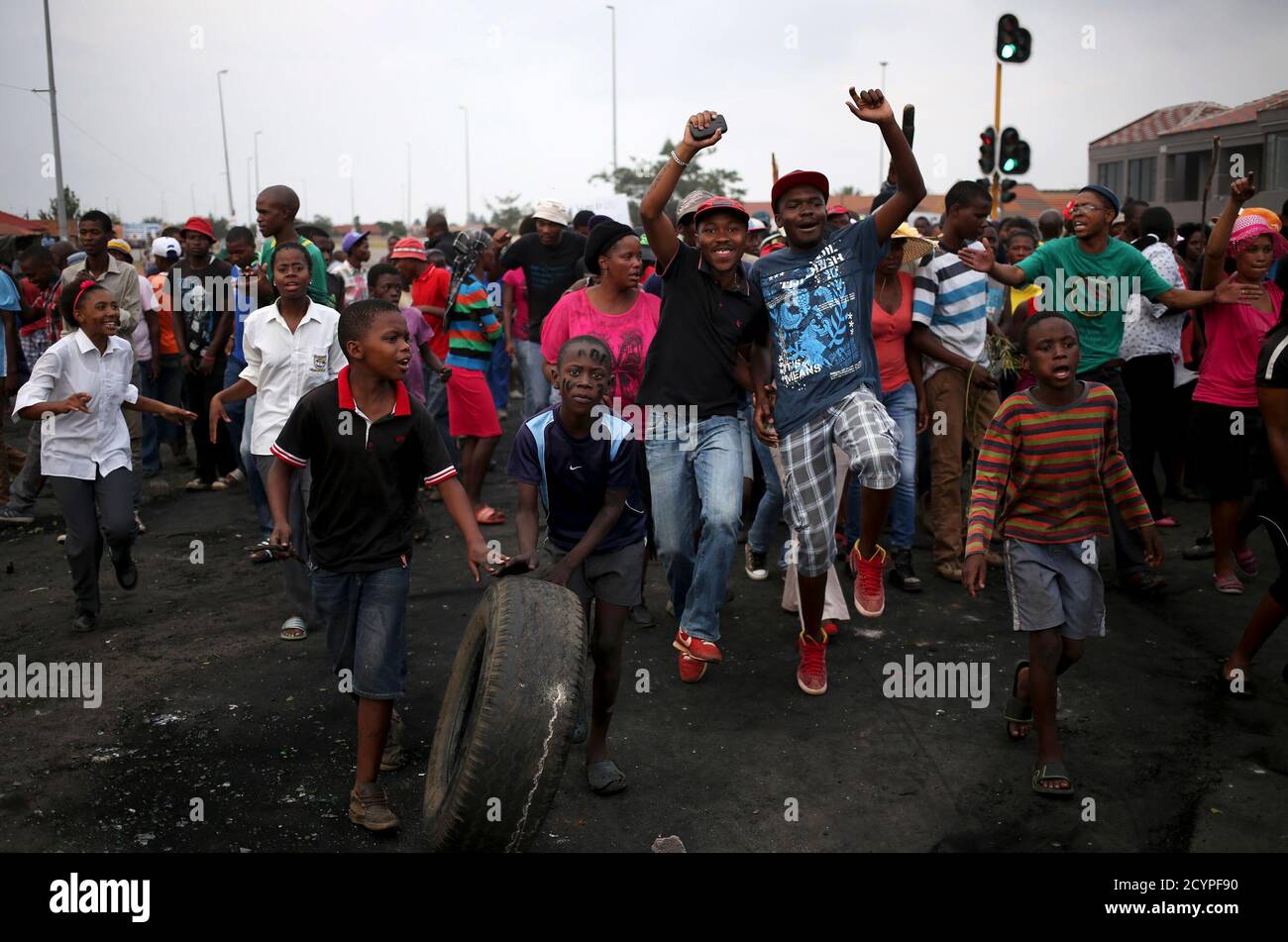 Service delivery protest south africa hi-res stock photography and ...