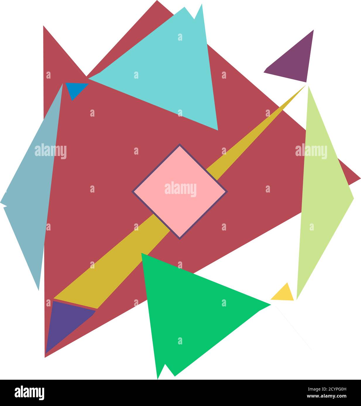 Abstract Random Geometry Shape Generative Art Geometric Zig Zag Criss Cross Angular Edgy