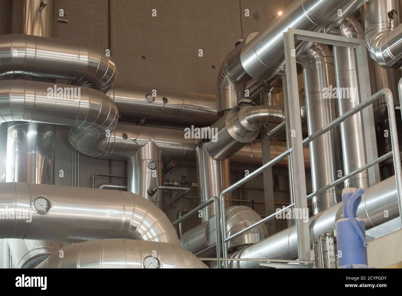 industrial pipes in an industrial plant or in a factory Stock Photo - Alamy