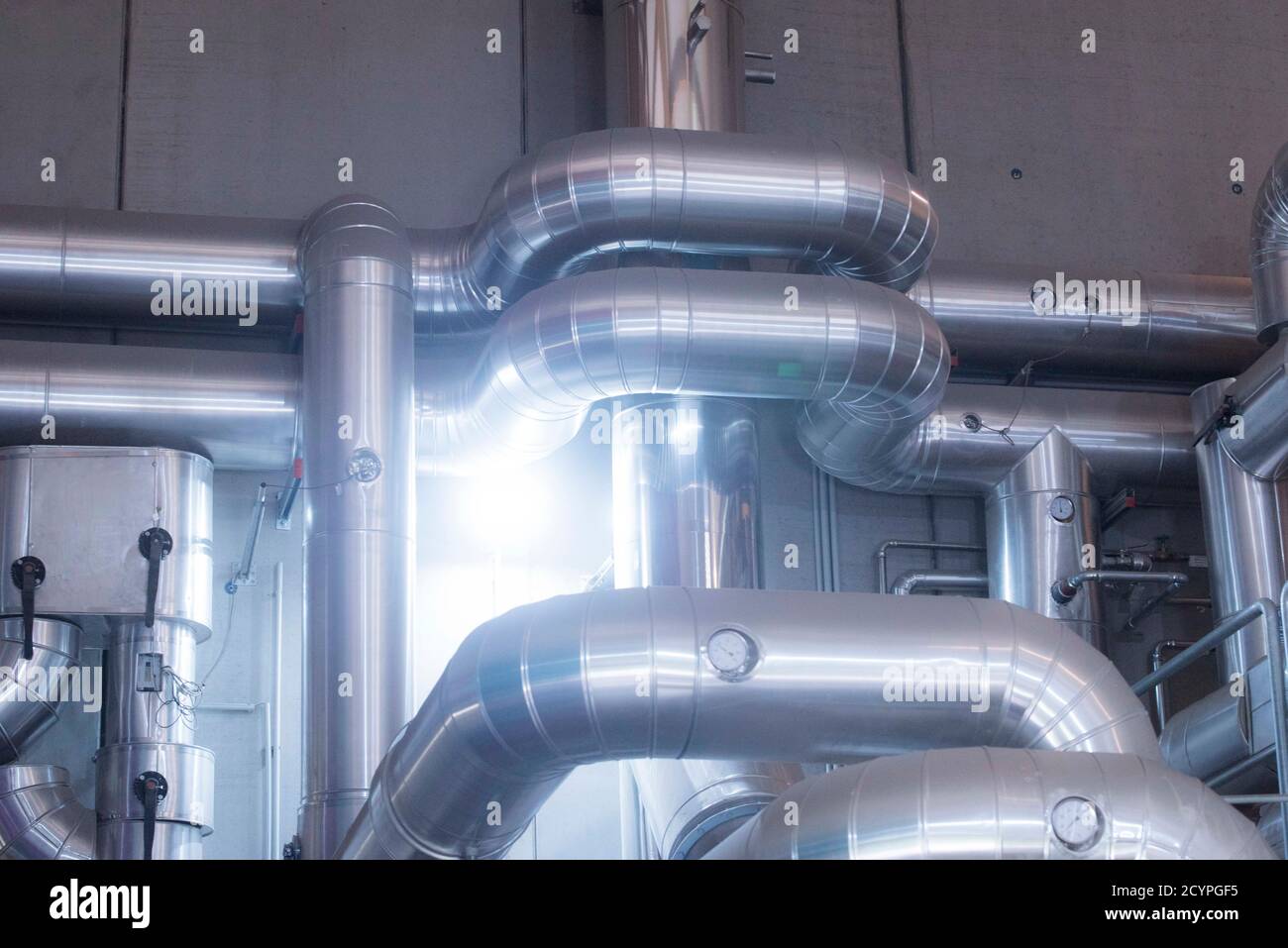 industrial pipes in an industrial plant or in a factory Stock Photo - Alamy