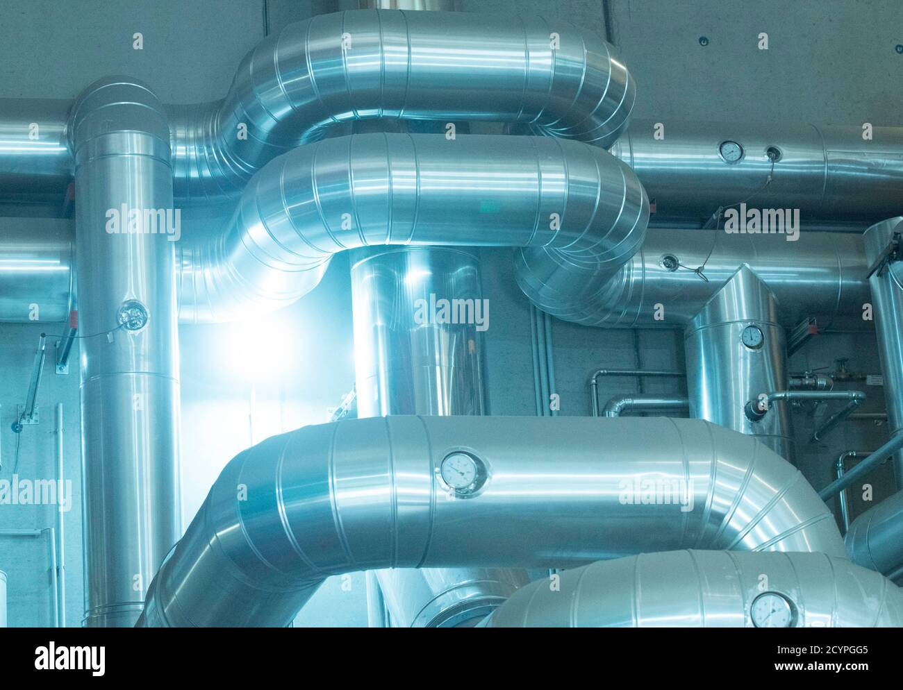 industrial pipes in an industrial plant or in a factory Stock Photo - Alamy