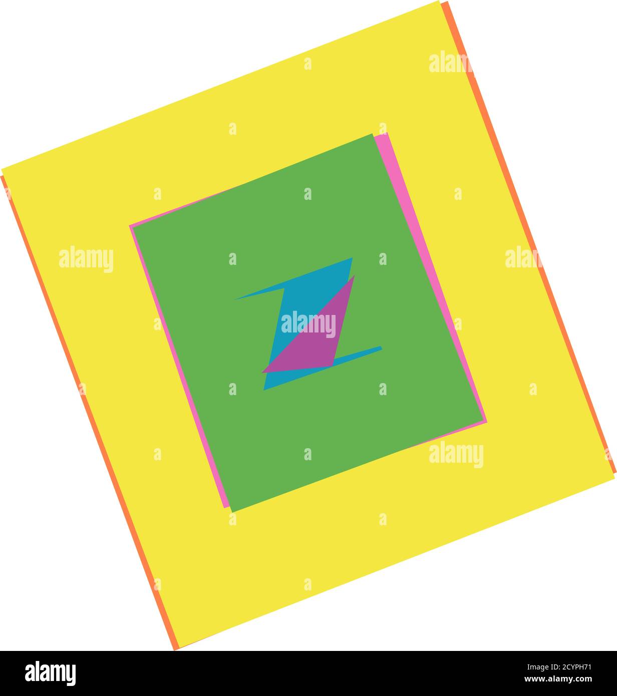 Abstract Random Geometry Shape Generative Art Geometric Zig Zag Criss Cross Angular Edgy