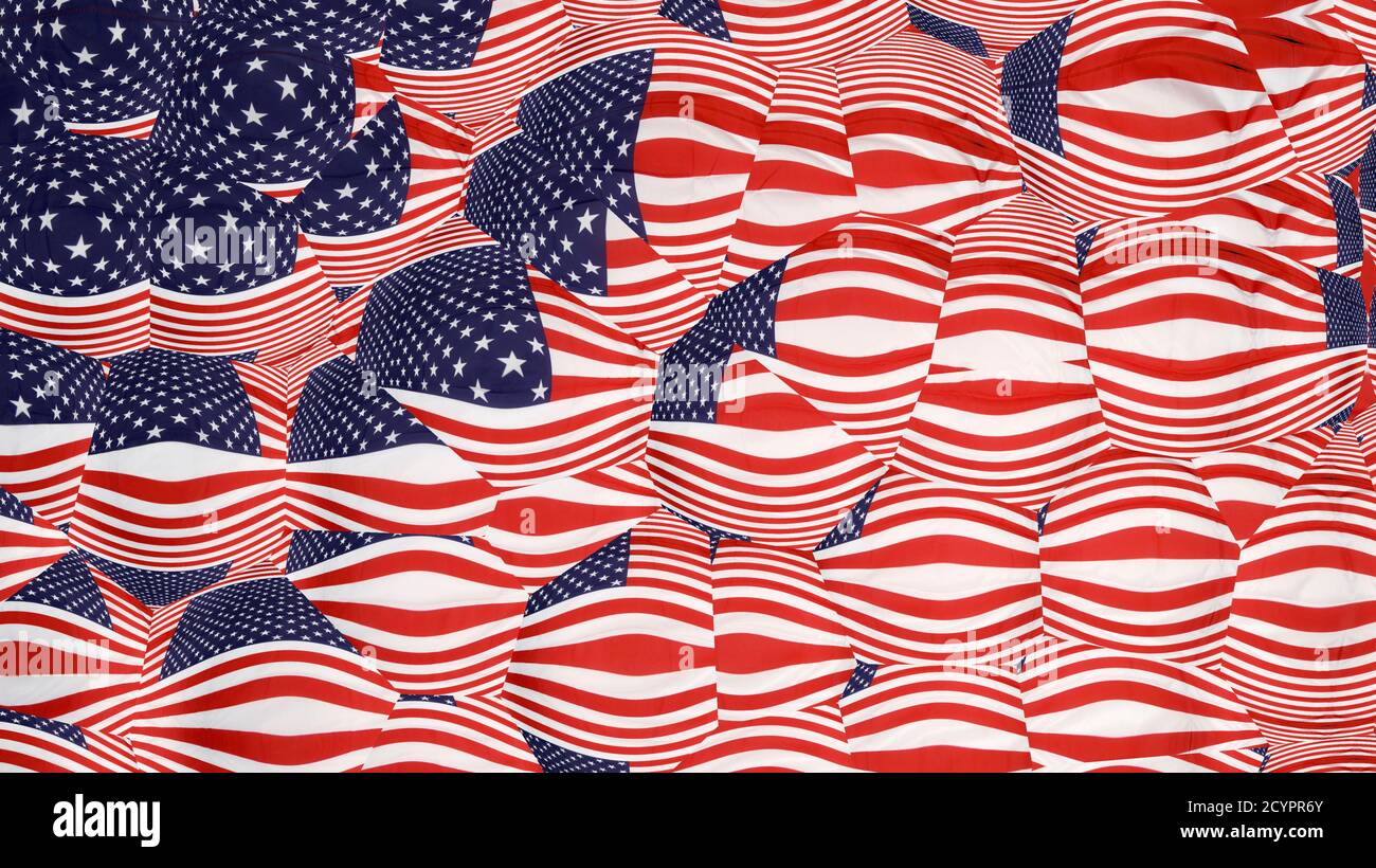 Original American flag. USA background. Artistic effect, funny US flag ...