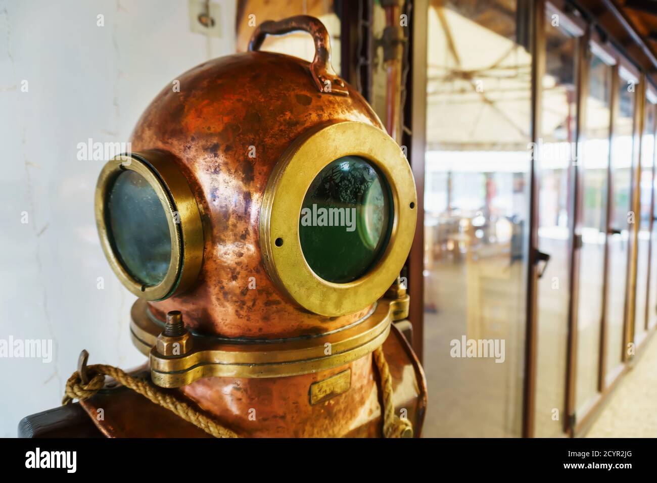 Vintage original Soviet 3-bolt diving helmet 1960 Old diving Stock ...