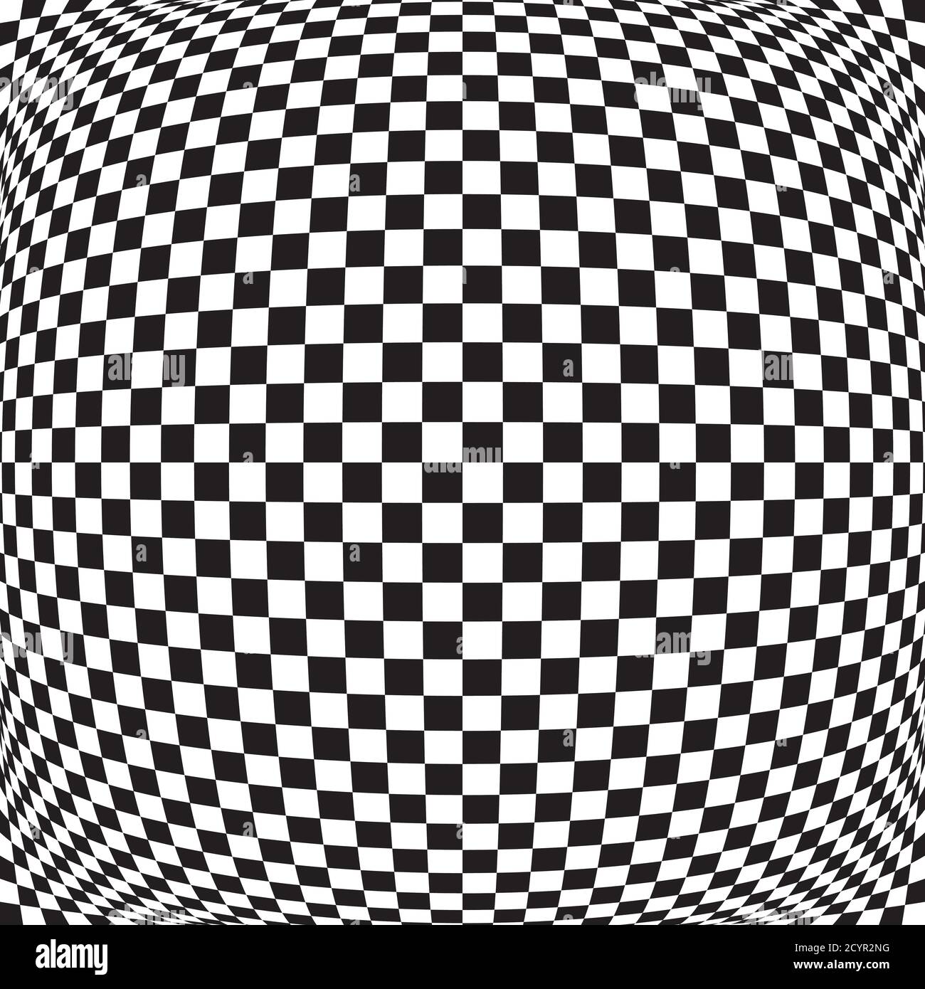 Dilate, bulge, inflate version Checkered, chequered, chessboard surface ...