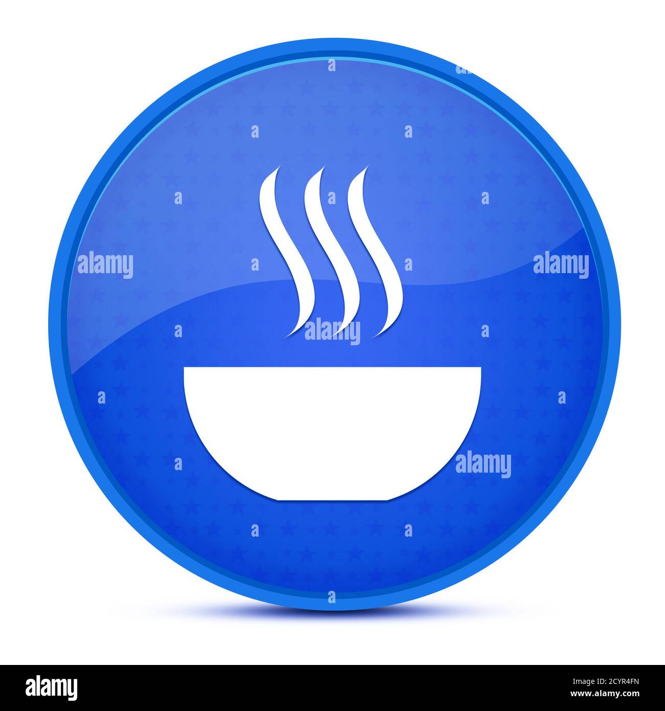 Chope aesthetic glossy blue round button abstract illustration Stock ...