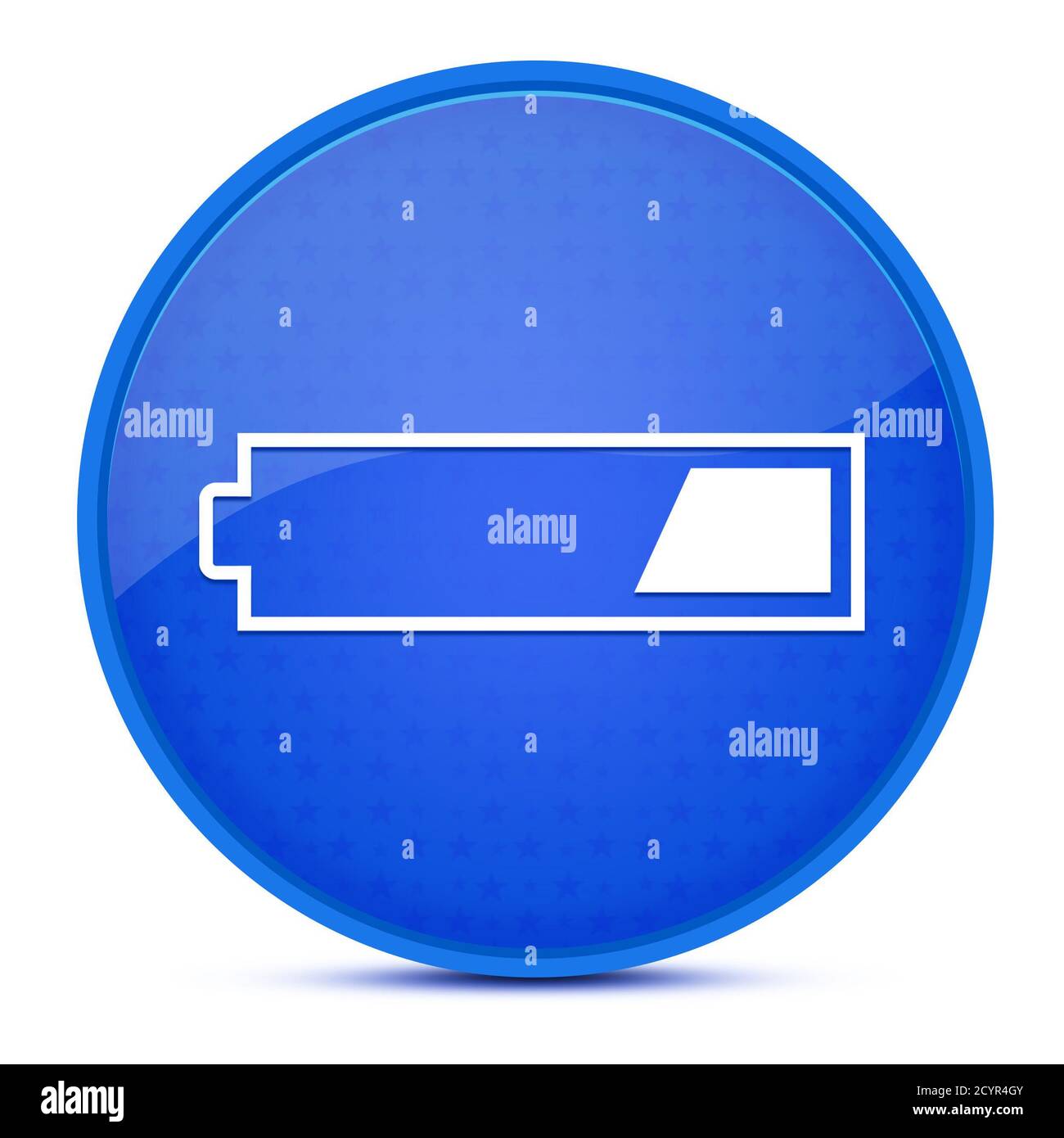 1 third charged battery aesthetic glossy blue round button abstract ...