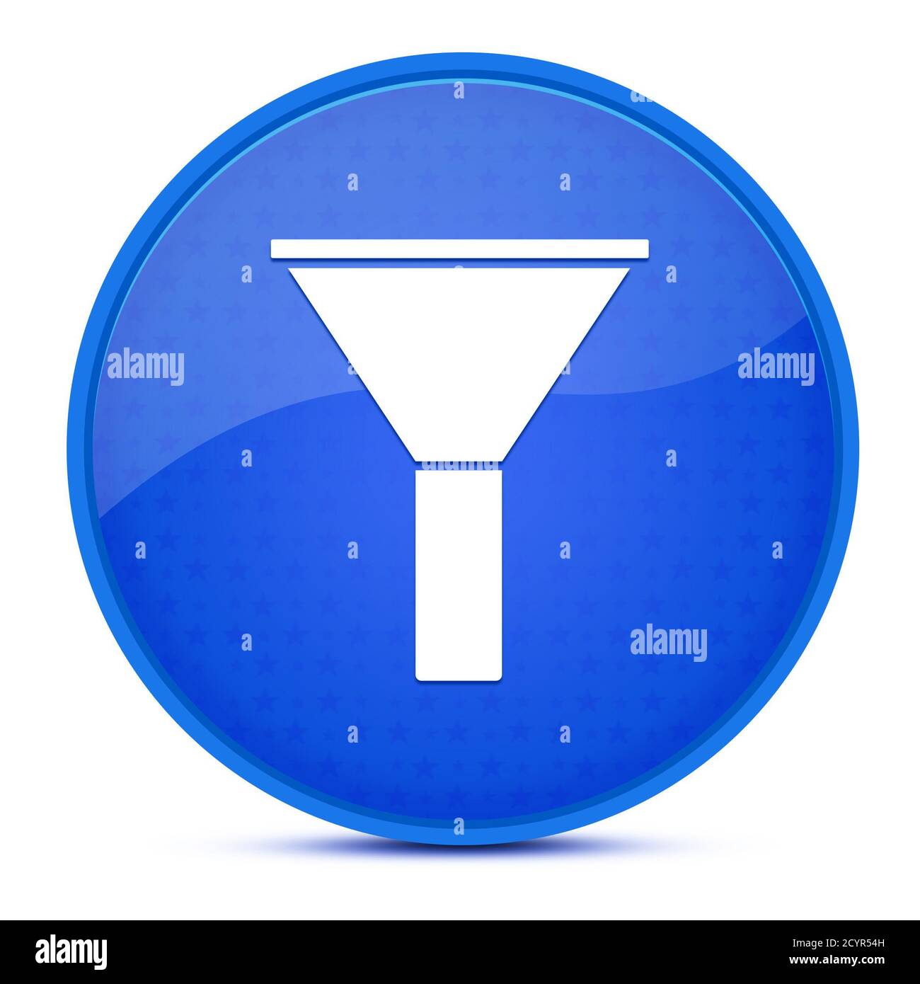 Filter aesthetic glossy blue round button abstract illustration Stock ...