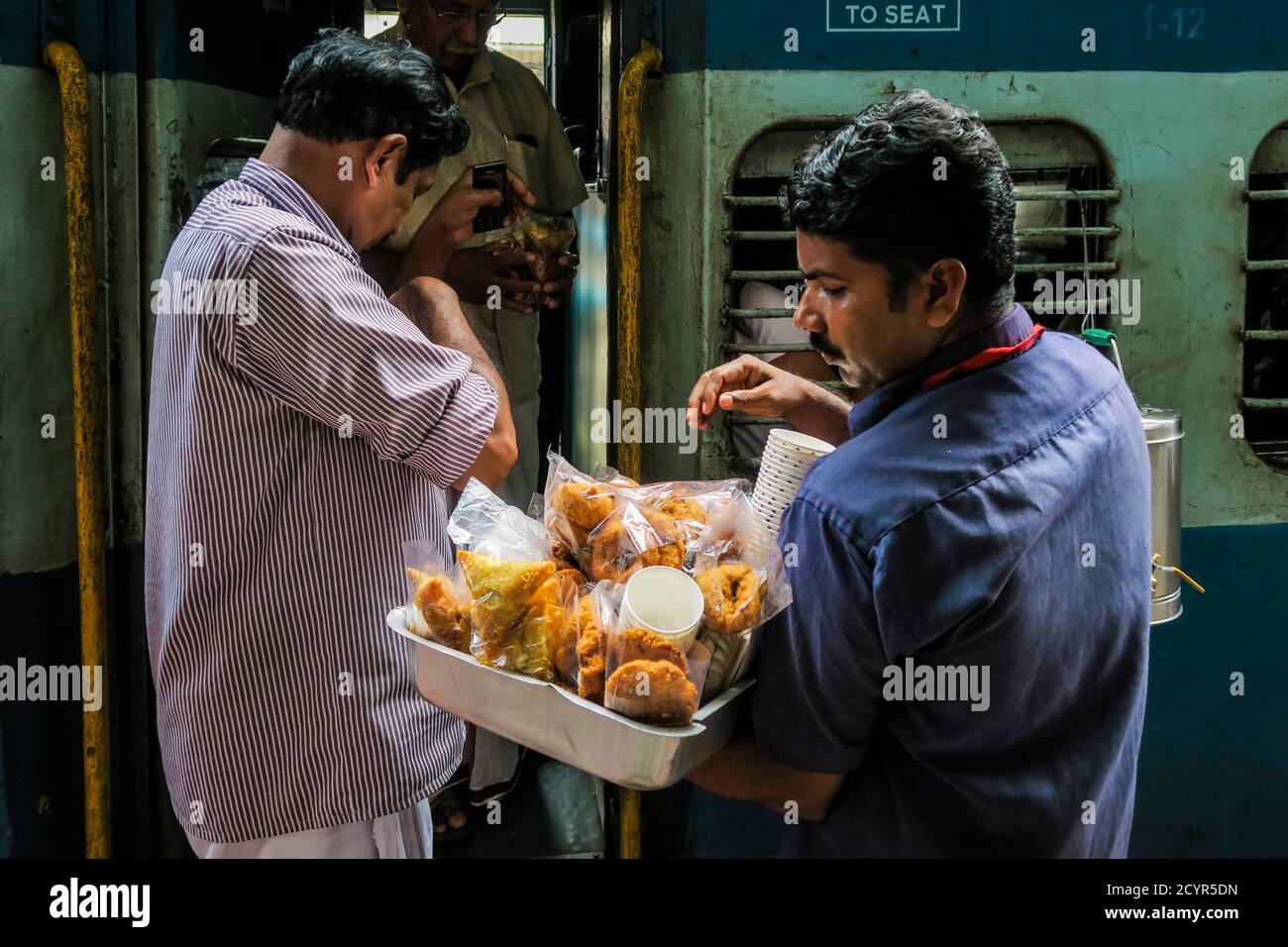 Train snack vendor hi-res stock photography and images - Alamy