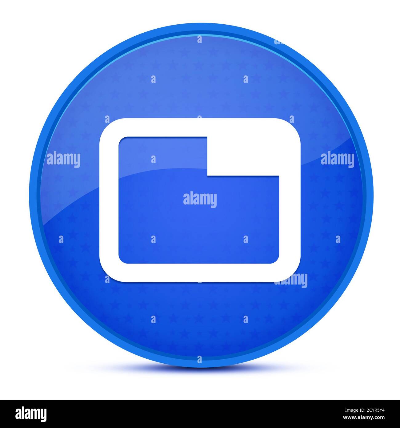 Tab aesthetic glossy blue round button abstract illustration Stock ...