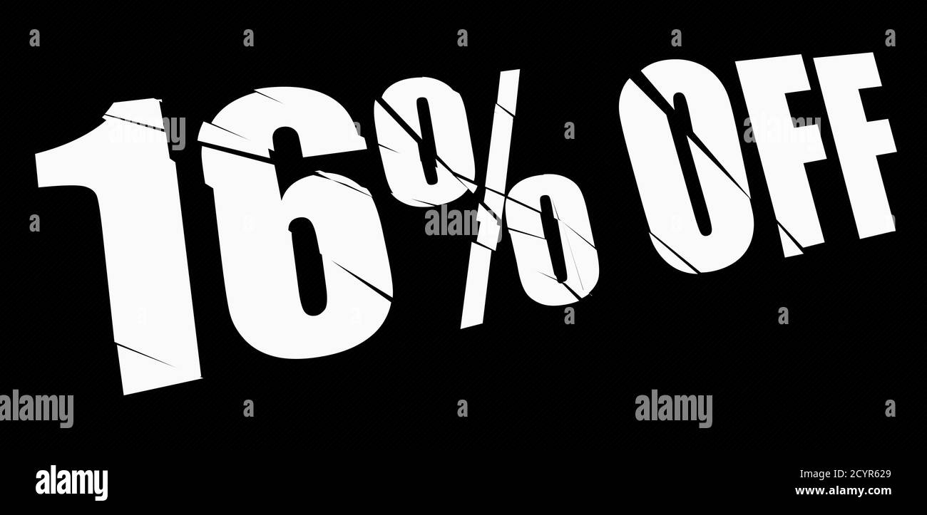 cracked, smashed, splattered and exploding percentage, discount numbers ...
