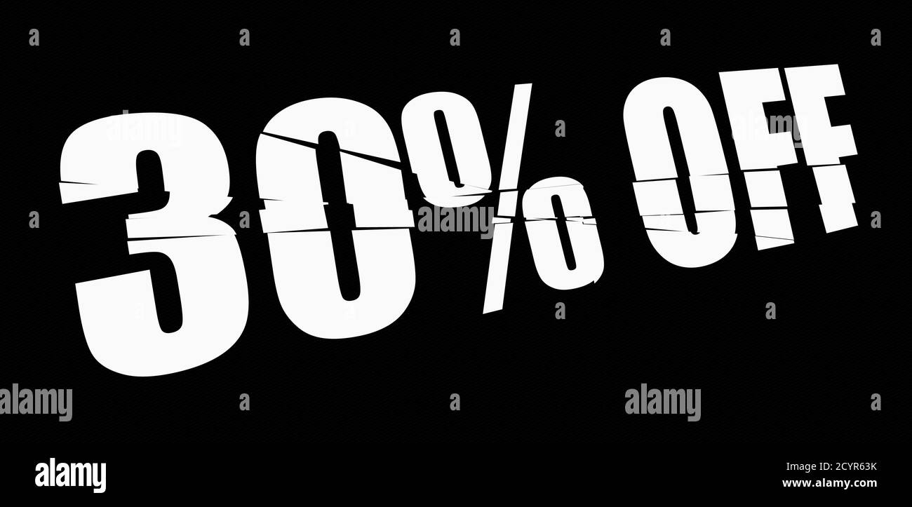 cracked, smashed, splattered and exploding percentage, discount numbers ...