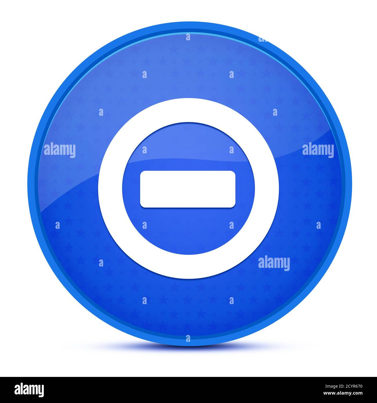 Error aesthetic glossy blue round button abstract illustration Stock ...