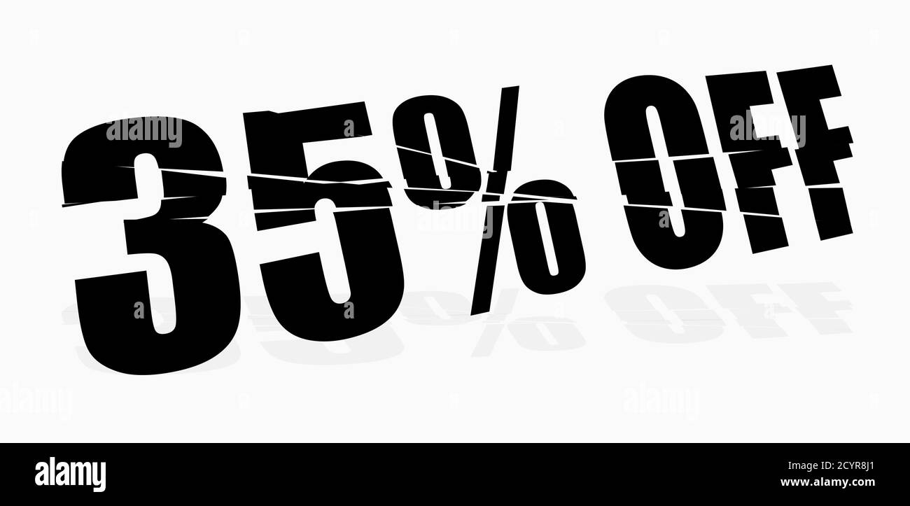 cracked, smashed, splattered and exploding percentage, discount numbers ...