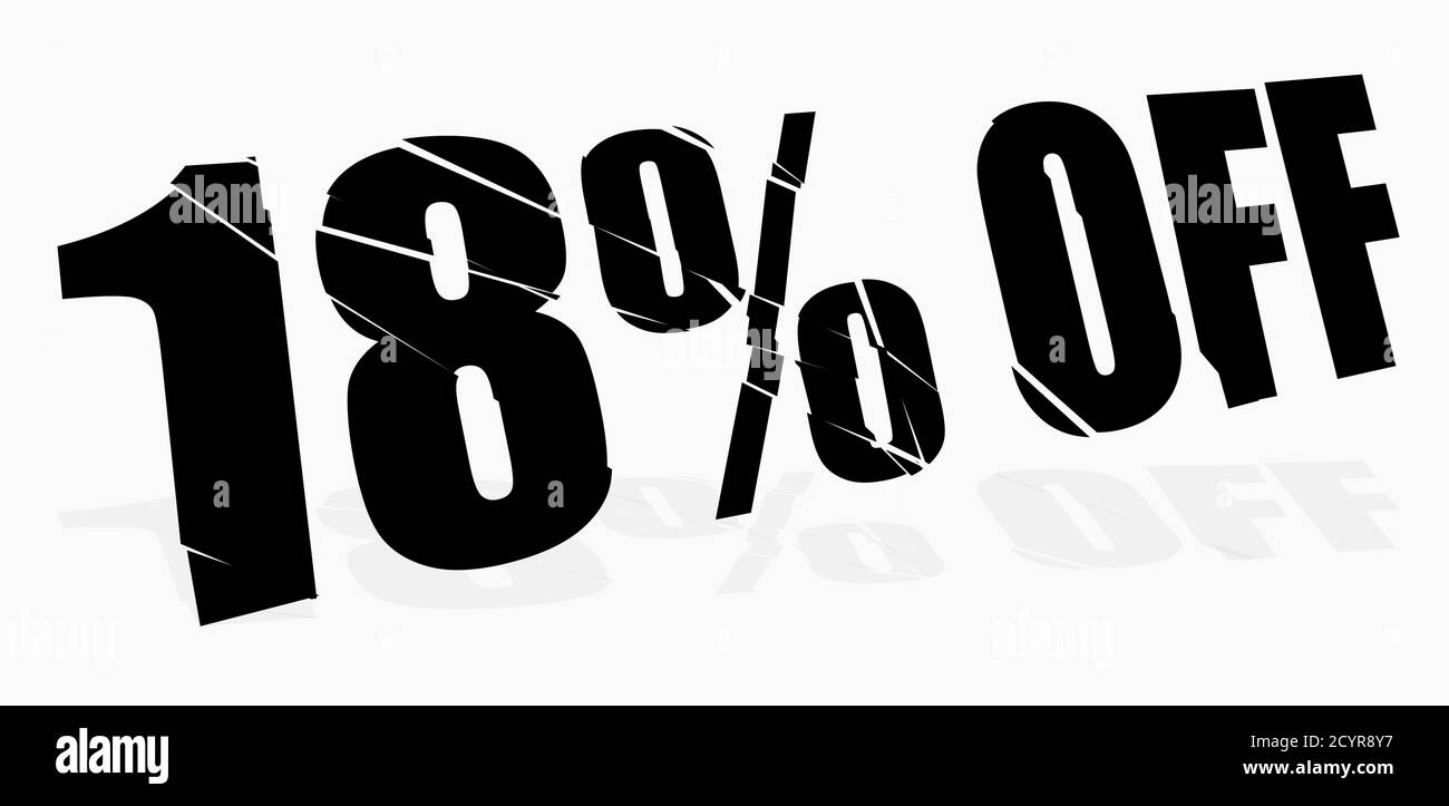cracked, smashed, splattered and exploding percentage, discount numbers ...