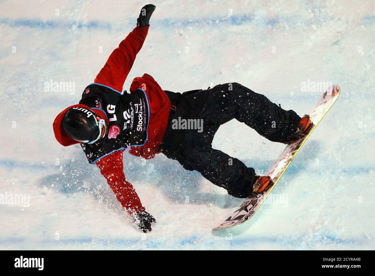 Snowboard big air lands hi-res stock photography and images - Alamy