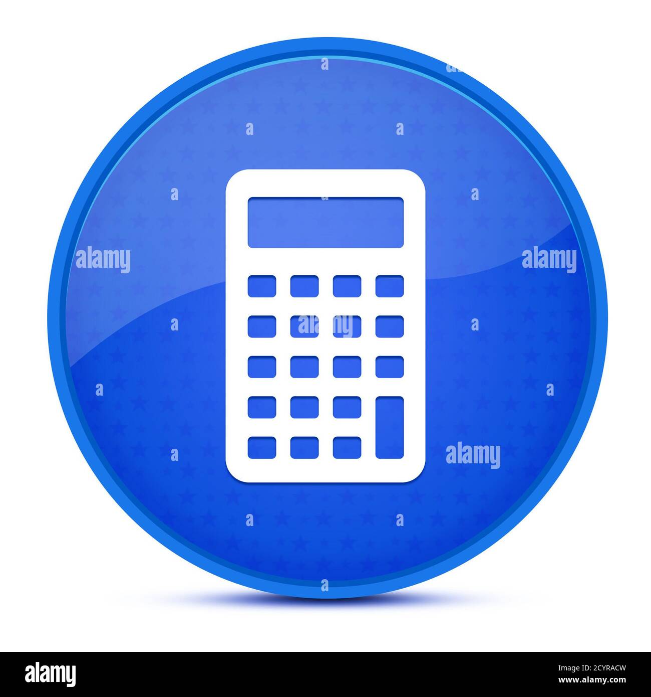 Calculator aesthetic glossy blue round button abstract illustration ...