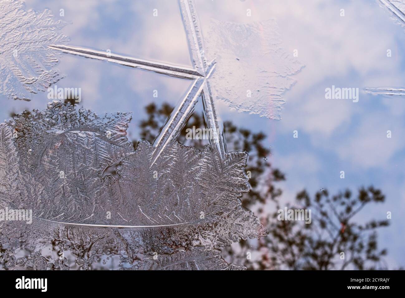 Ice crystals in a frame hi-res stock photography and images - Alamy