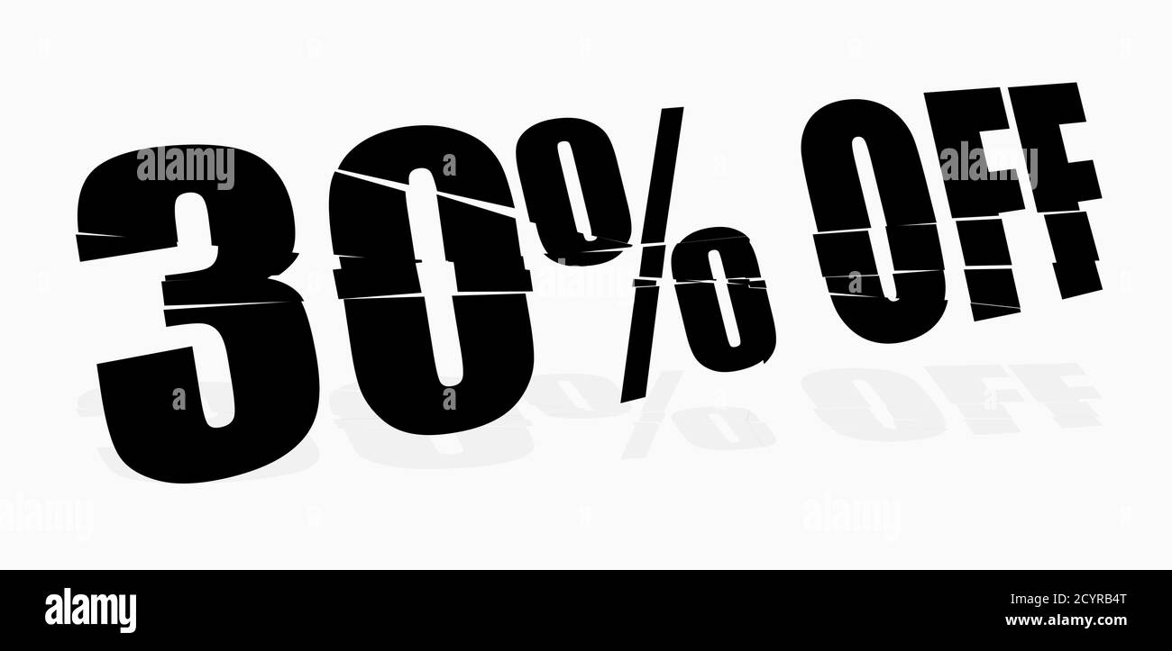 cracked, smashed, splattered and exploding percentage, discount numbers ...