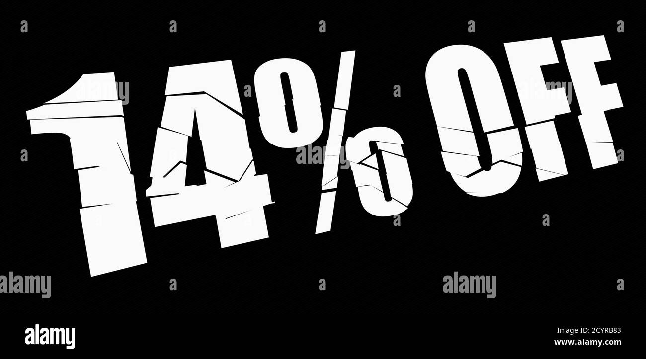 cracked, smashed, splattered and exploding percentage, discount numbers ...